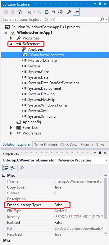 Visual C# (.NET Framework)
